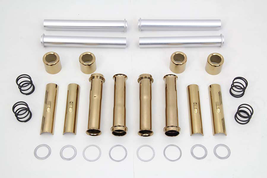 HARLEY Pushrod Cover Kit Titanium fits 1986-1999 FXST, 1986-1999 FLST ...