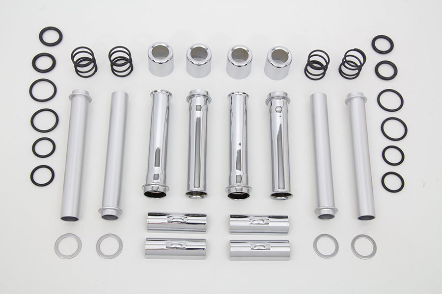 HARLEY M8 Pushrod Cover Kit Chrome fits 2017-UP FLT, 2018-UP FXST ...