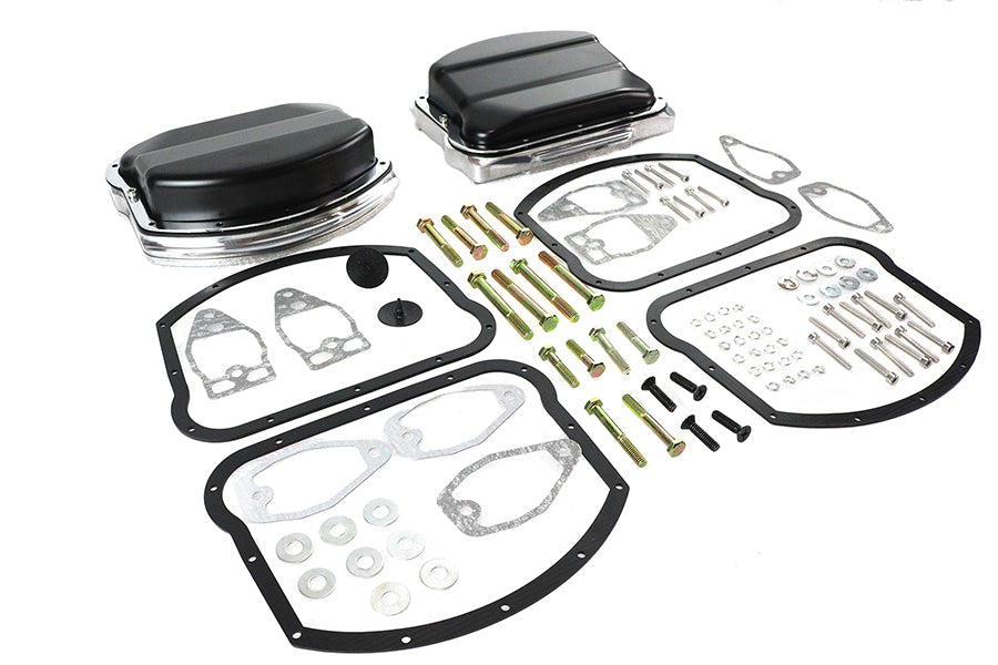 HARLEY Panhead Evolution Rocker Box Set Black fits 1984-1998 FLT, 1984 ...