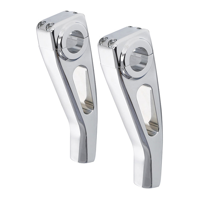 Custom Chrome HARLEY CHROME 6" TALON PRO RISERS FOR BIKES THAT ACCEPT ...