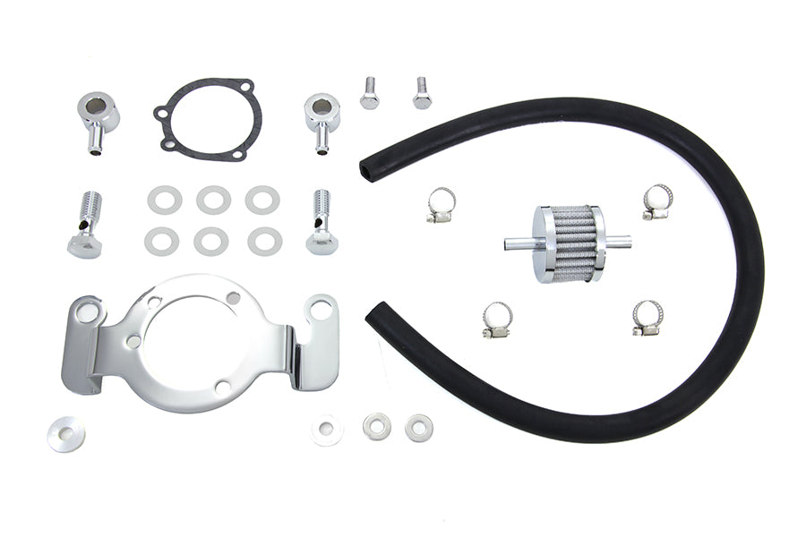 HARLEY Crankcase Breather and Bracket Kit fits 1993-2015 FXST, 1993-20 ...