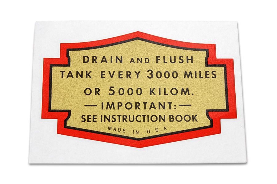 HARLEY Oil Tank Decal fits 1936-1948 UL, 1936-1947 EL, – Paniccycles